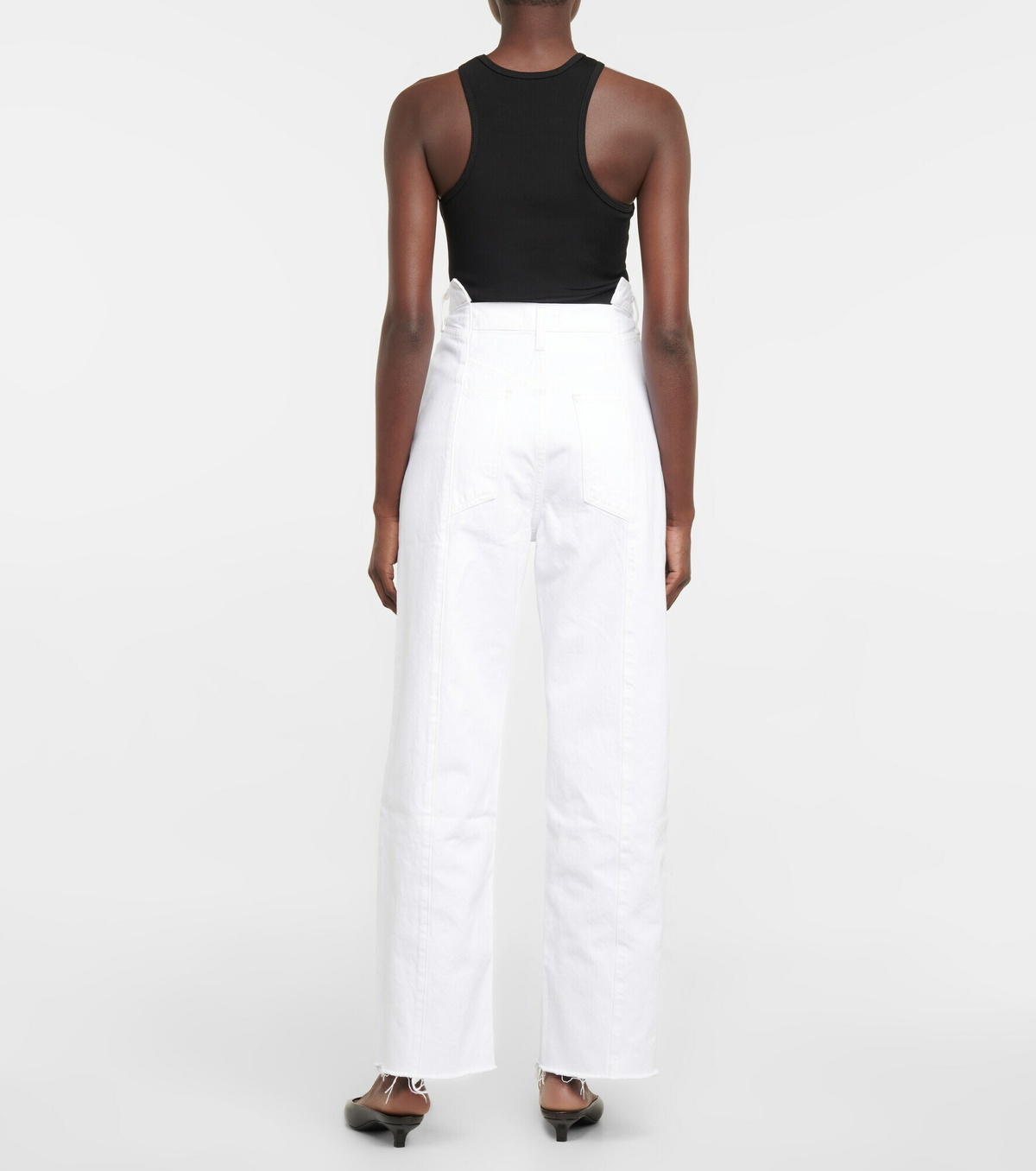 Agolde - Pieced Angled high-rise jeans AGOLDE