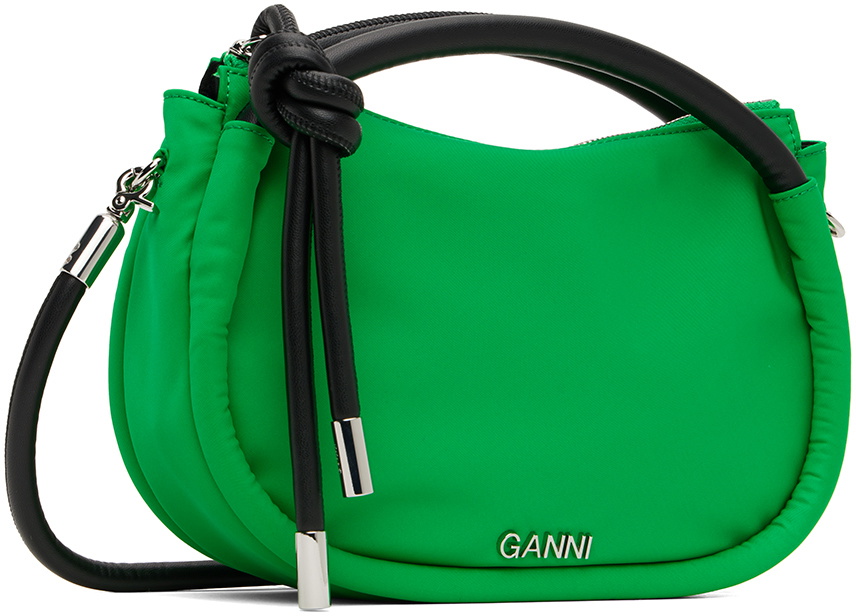 GANNI Green Mini Knot Bag GANNI