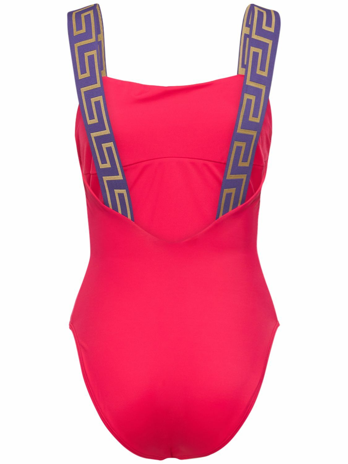 VERSACE Stretch Tech Greca Onepiece Swimsuit Versace