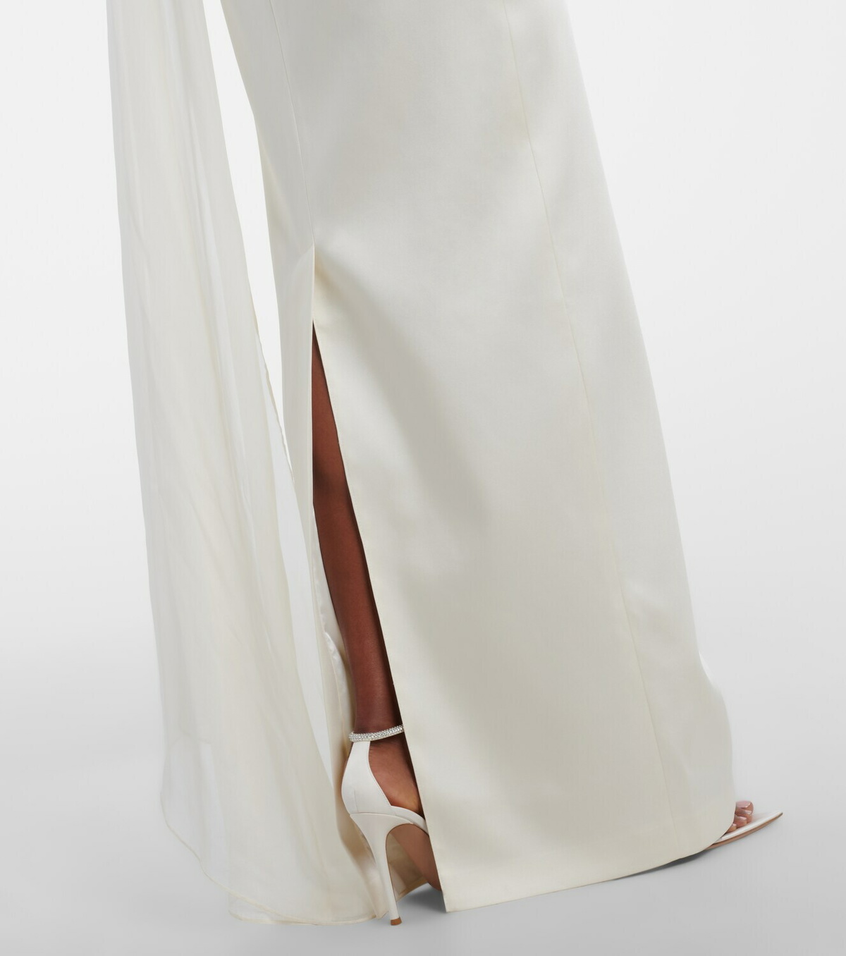 The New Arrivals Ilkyaz Ozel Julietta scarf-detail silk gown The New ...