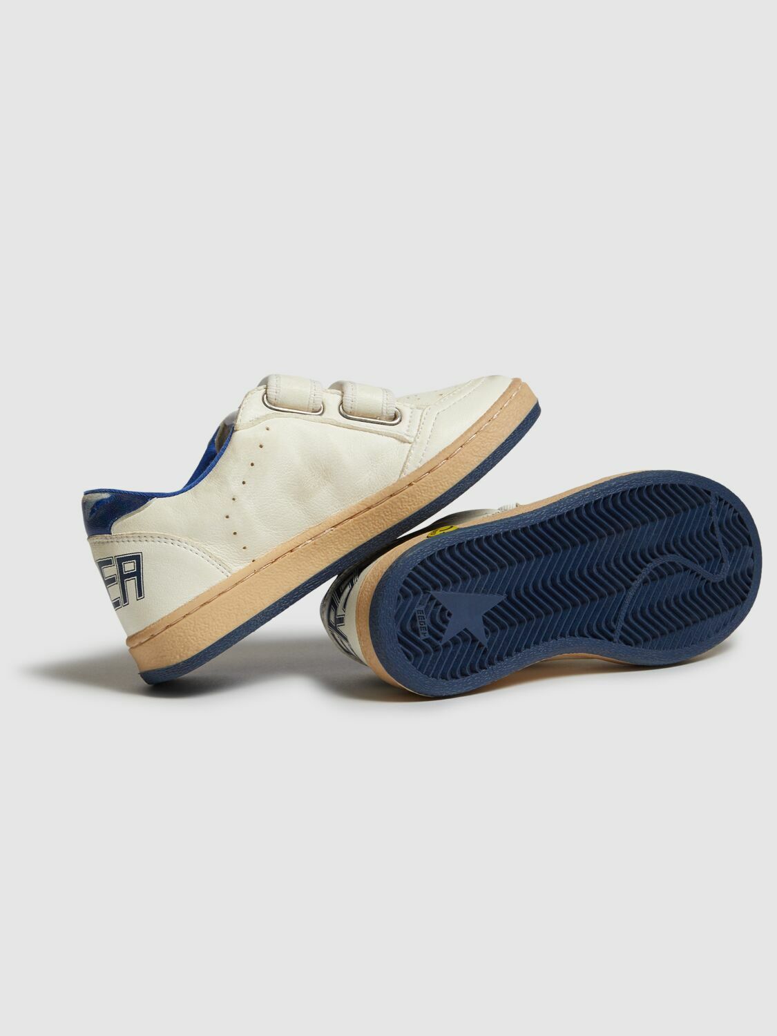 GOLDEN GOOSE Ballstar Leather Strap Sneakers Golden Goose Deluxe Brand