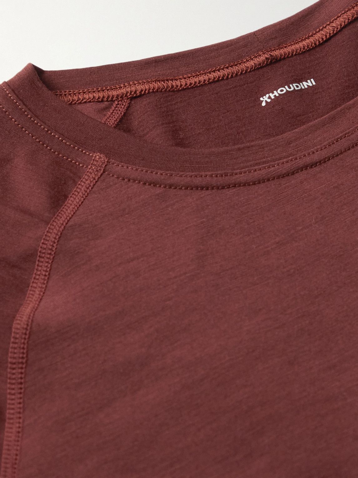 Houdini - Desoli Solid Merino Ski Base Layer - Burgundy Houdini