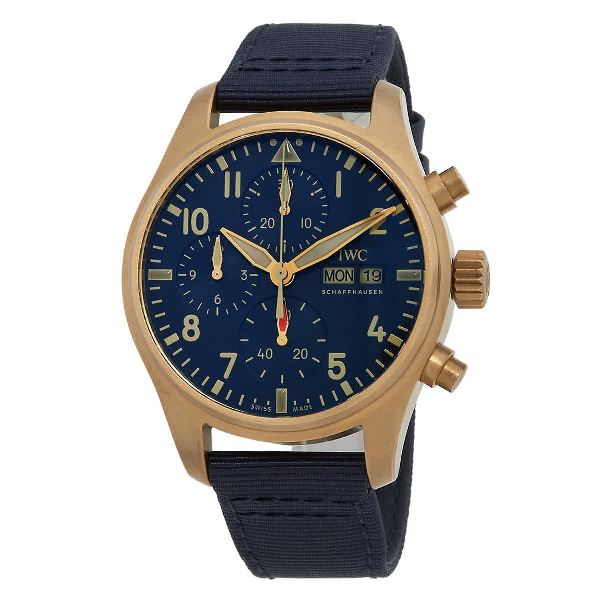 IWC Pilots Chronograph Automatic Blue Dial Mens Watch IW388109 IWC