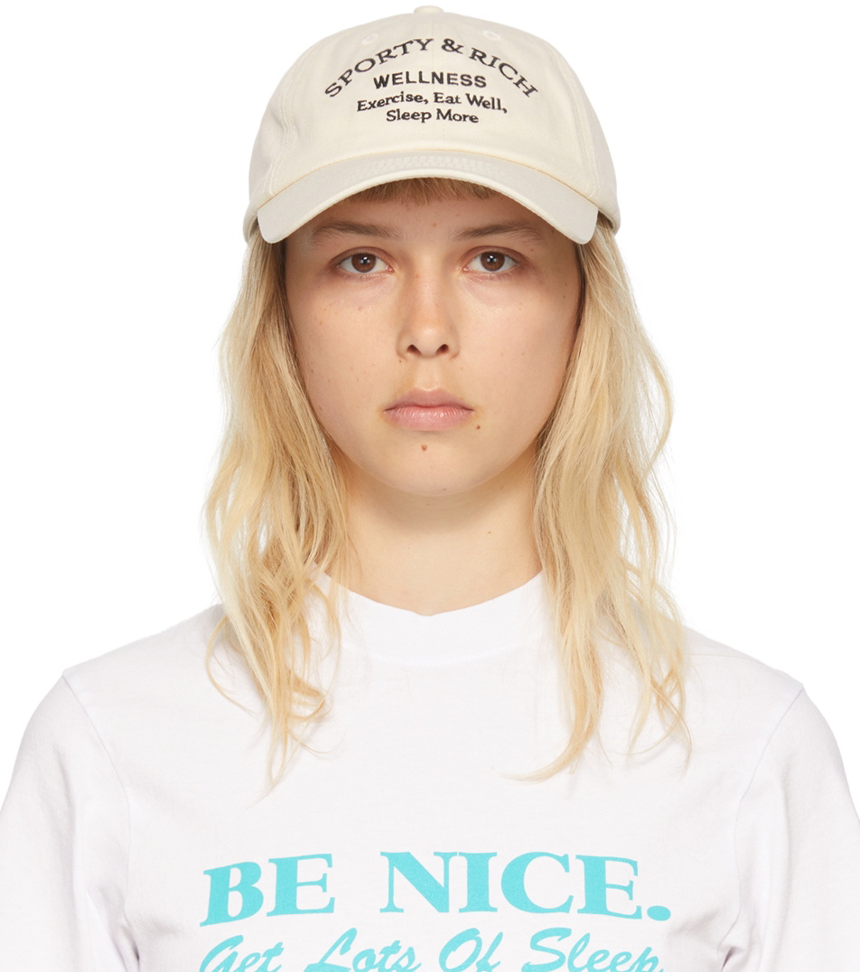 Sporty & Rich Off-White Wellness Studio Cap Sporty & Rich