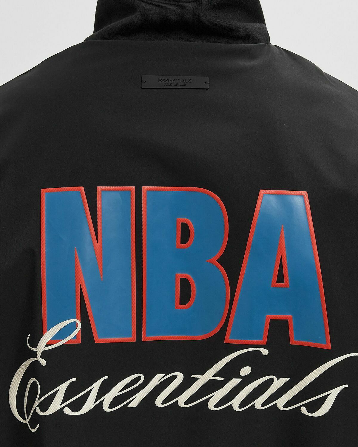 Fear of God Essentials HALF ZIP TRACK JACKET Black Mens Half-Zip Fear ...