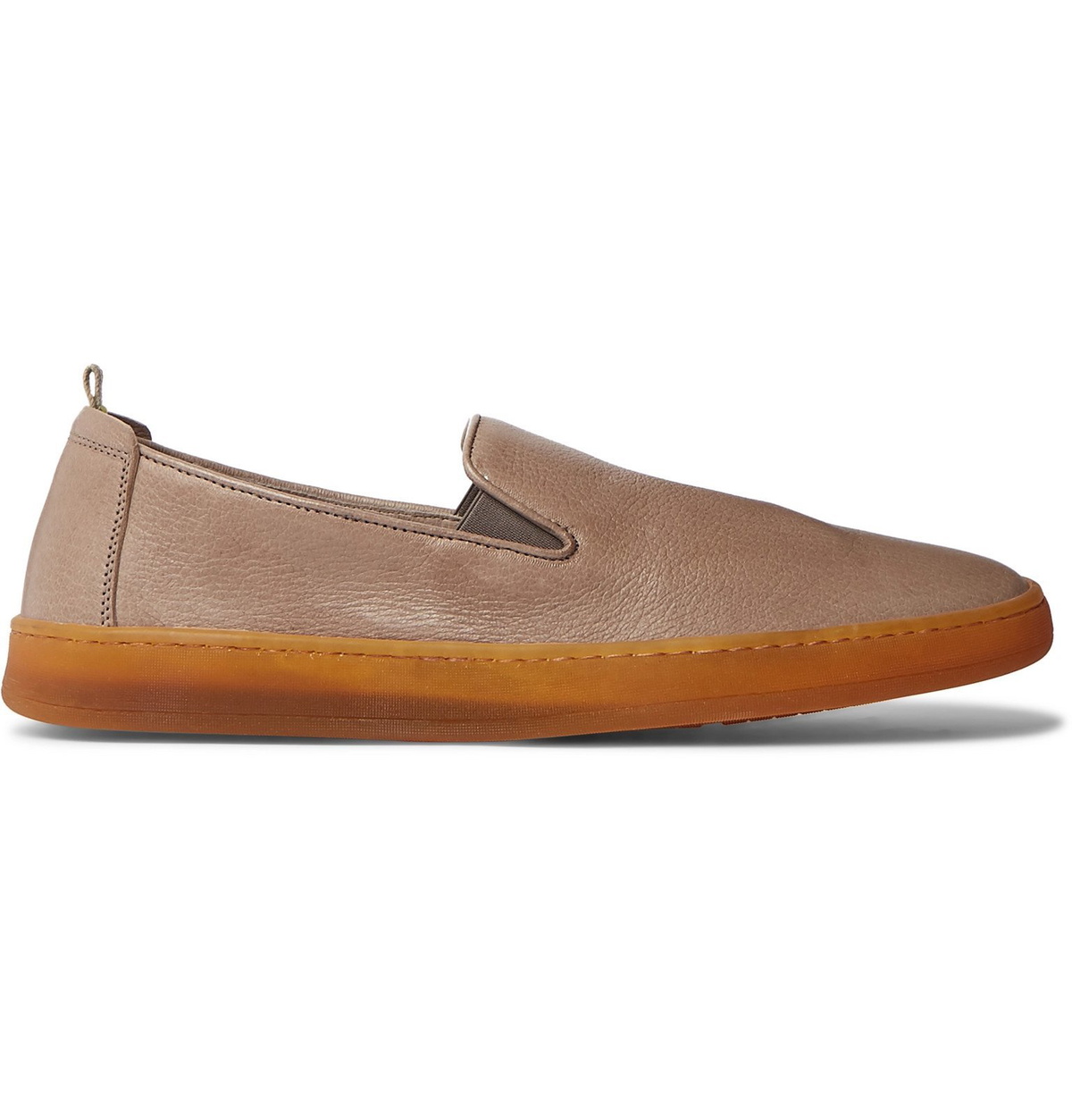 Officine Creative - Key Full-Grain Leather Slip-On Sneakers - Brown ...