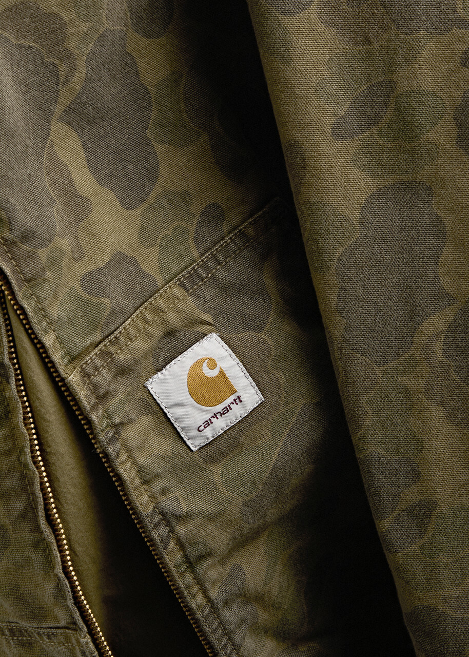 Carhartt Wip Duck Active Camouflage-print Canvas Jacket Green Carhartt WIP