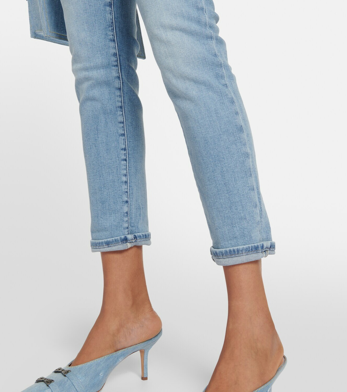 Frame - Le Garcon mid-rise cropped jeans Frame Denim