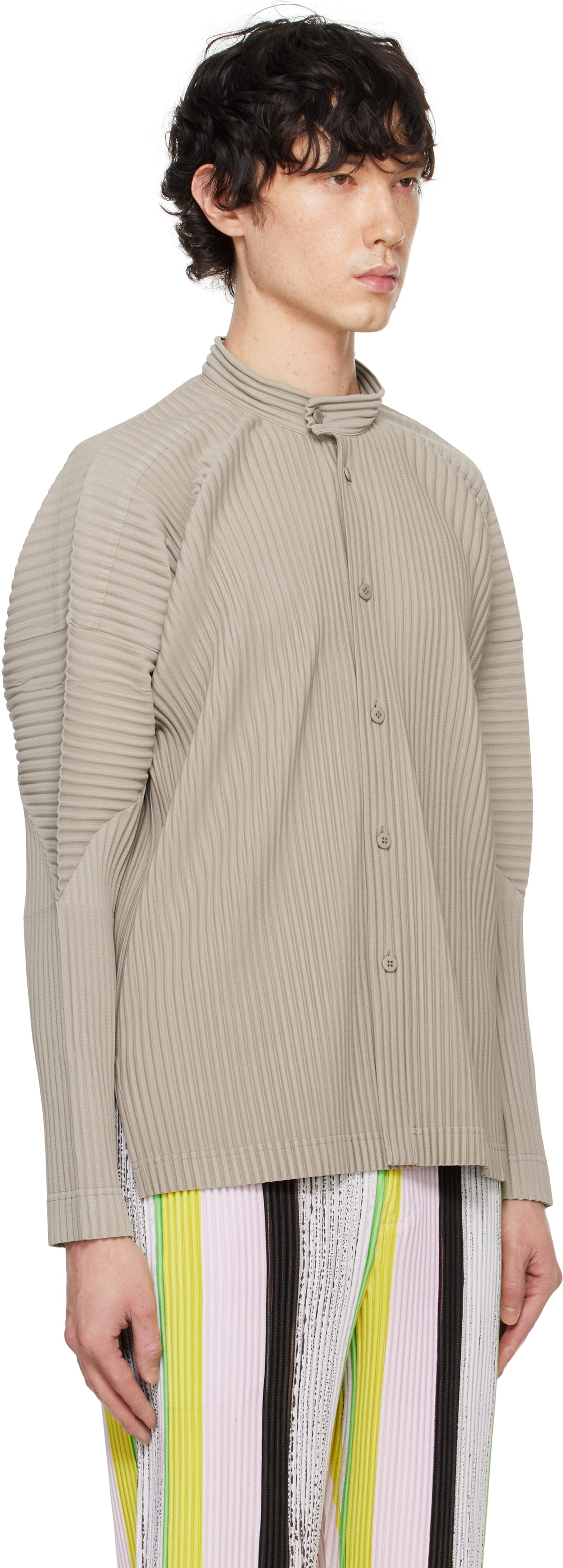 HOMME PLISSÉ ISSEY MIYAKE Beige Monthly Color September Shirt Homme ...