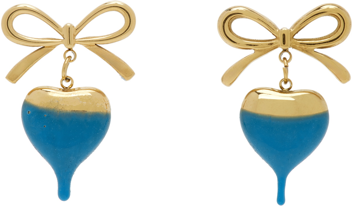 Ottolinger Dipped Bow Heart Earrings Ottolinger