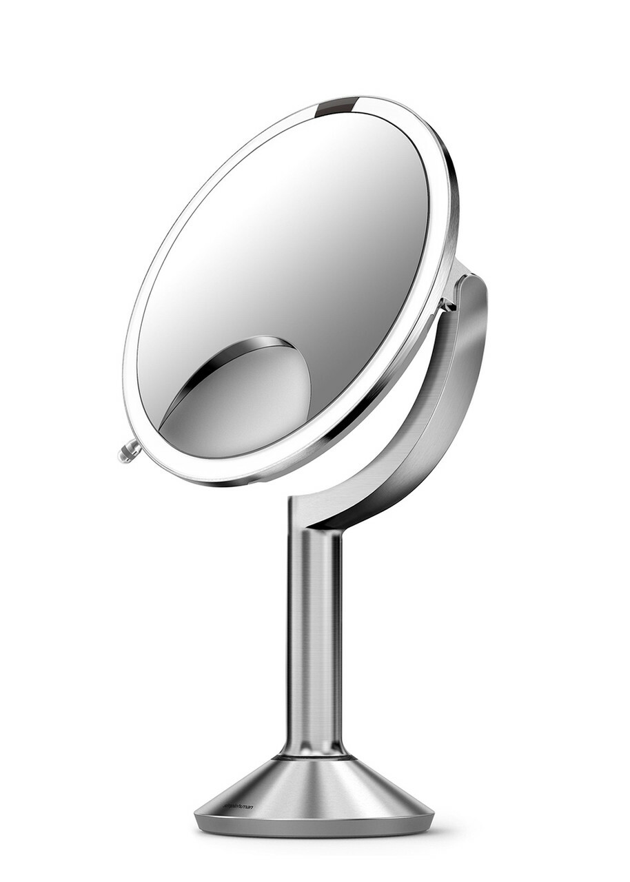 Simplehuman Sensor Mirror Trio Brushed Steel - Cordless & Rechargeable ...