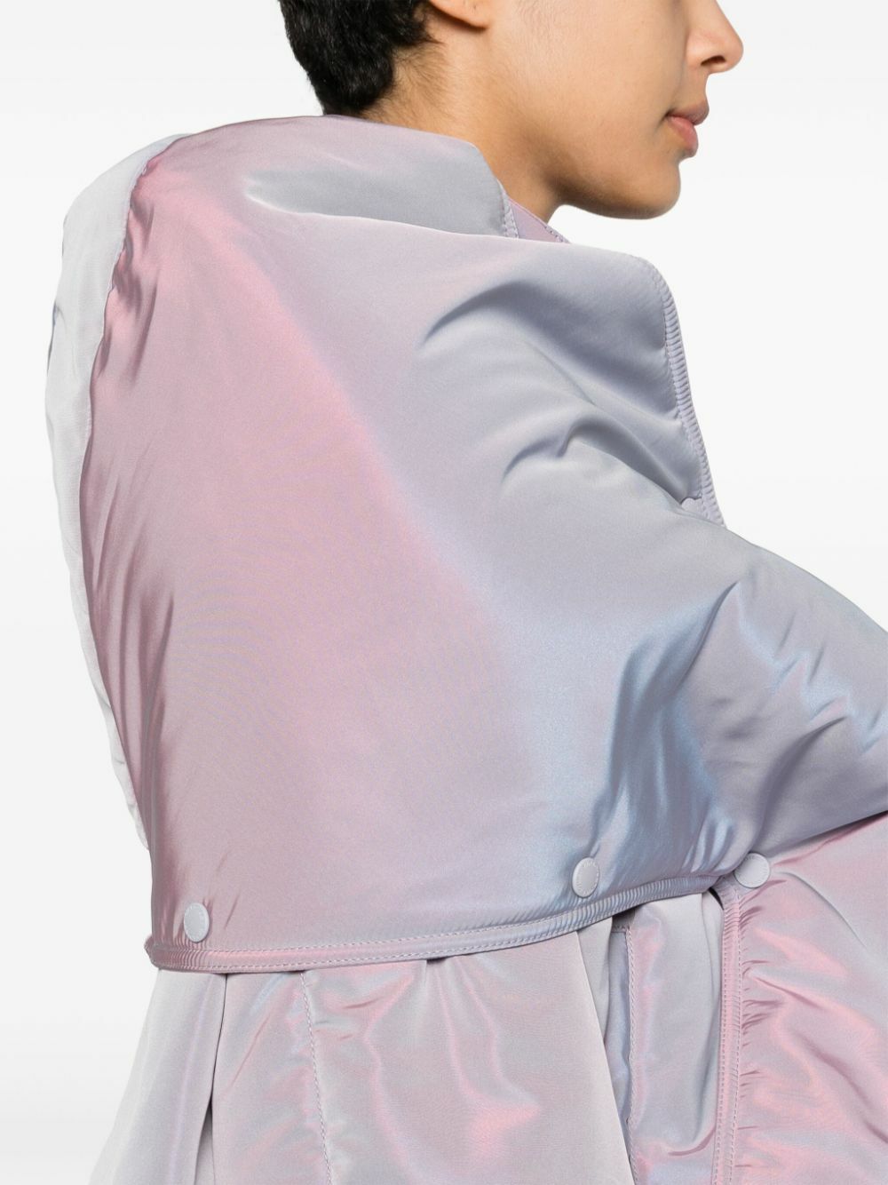 Y/Project Purple Iridescent Puffer Jacket Y/Project