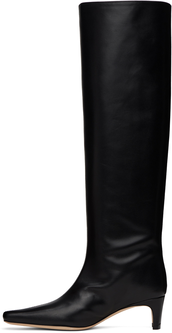 Staud Black Wally Tall Boots Staud