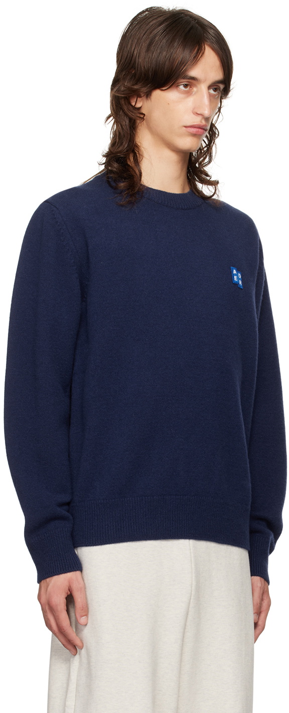 ADER error Navy TRS Tag 01 Sweater ADER error