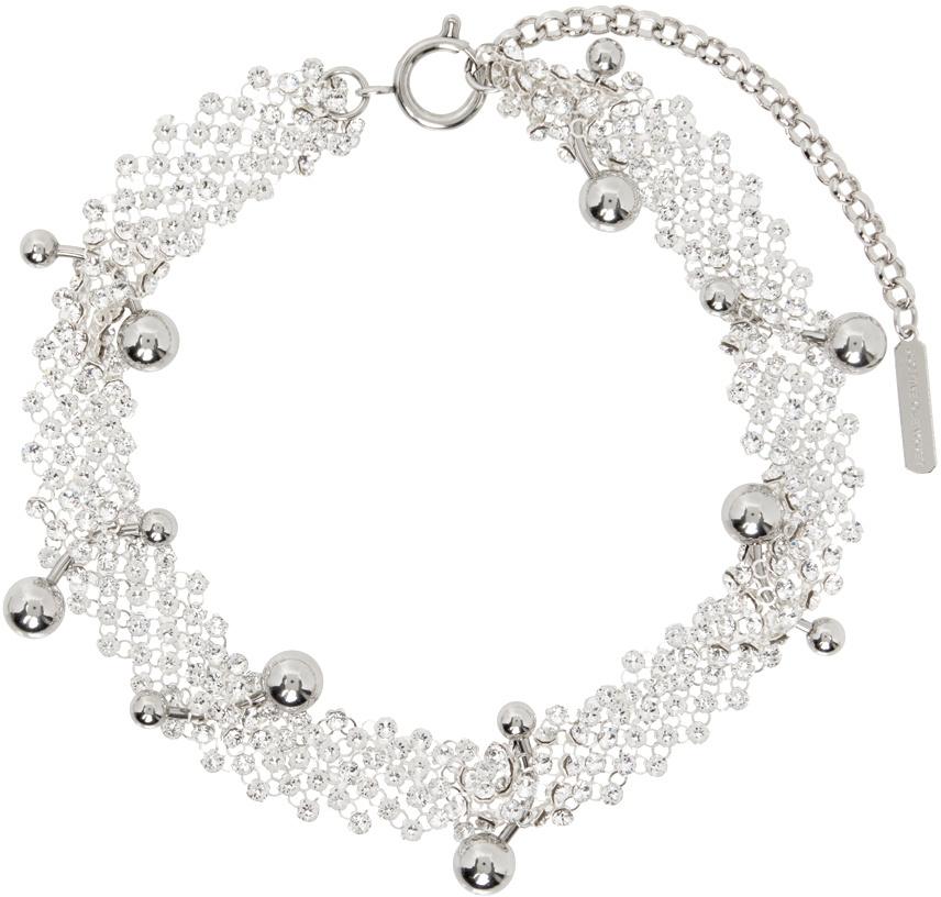 Justine Clenquet Silver Faye Choker Justine Clenquet