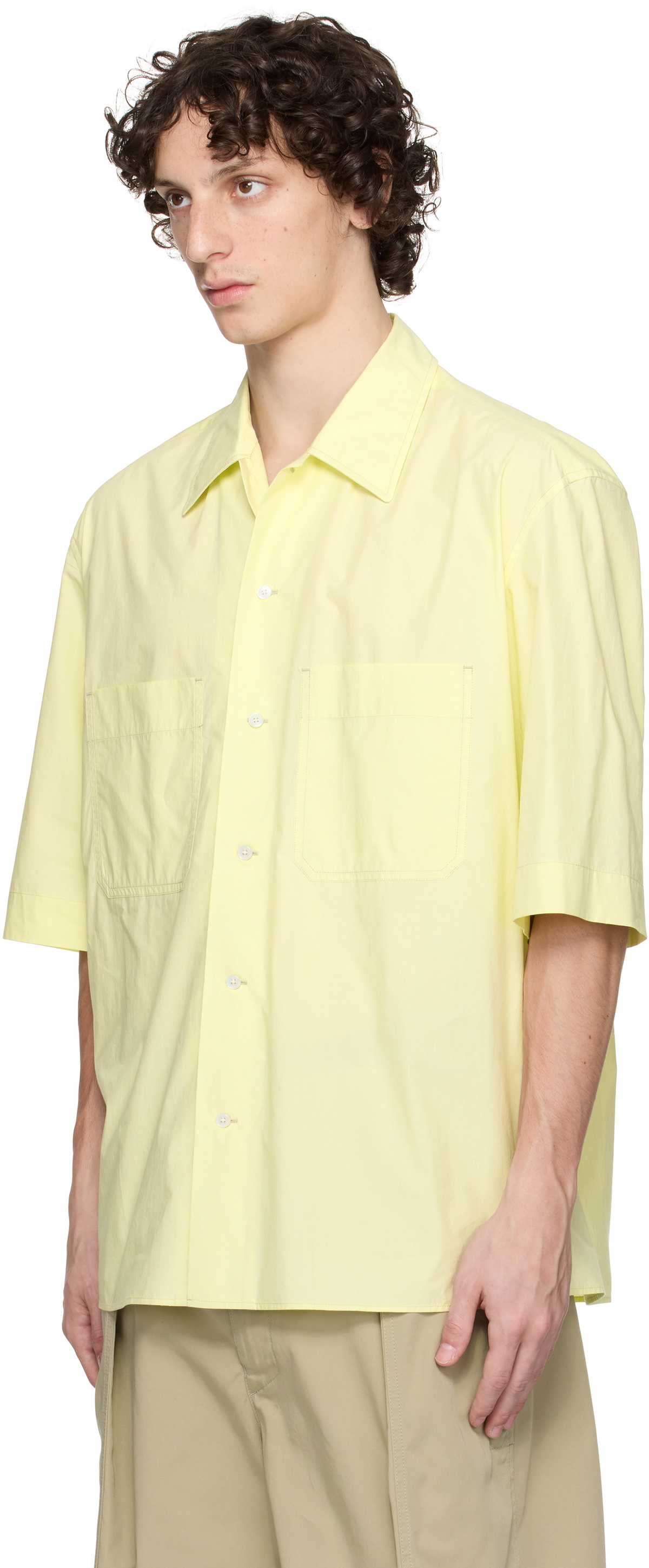 LEMAIRE Yellow 'Convertible' Shirt Lemaire