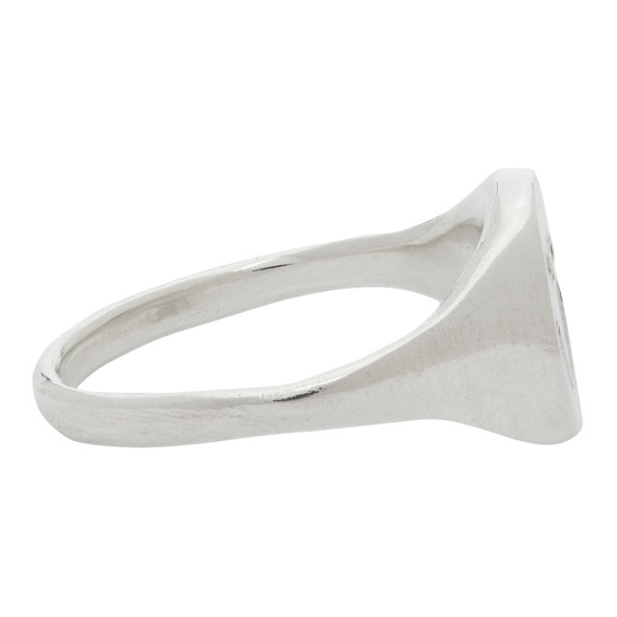 Seb Brown Silver Smiley Ring Seb Brown