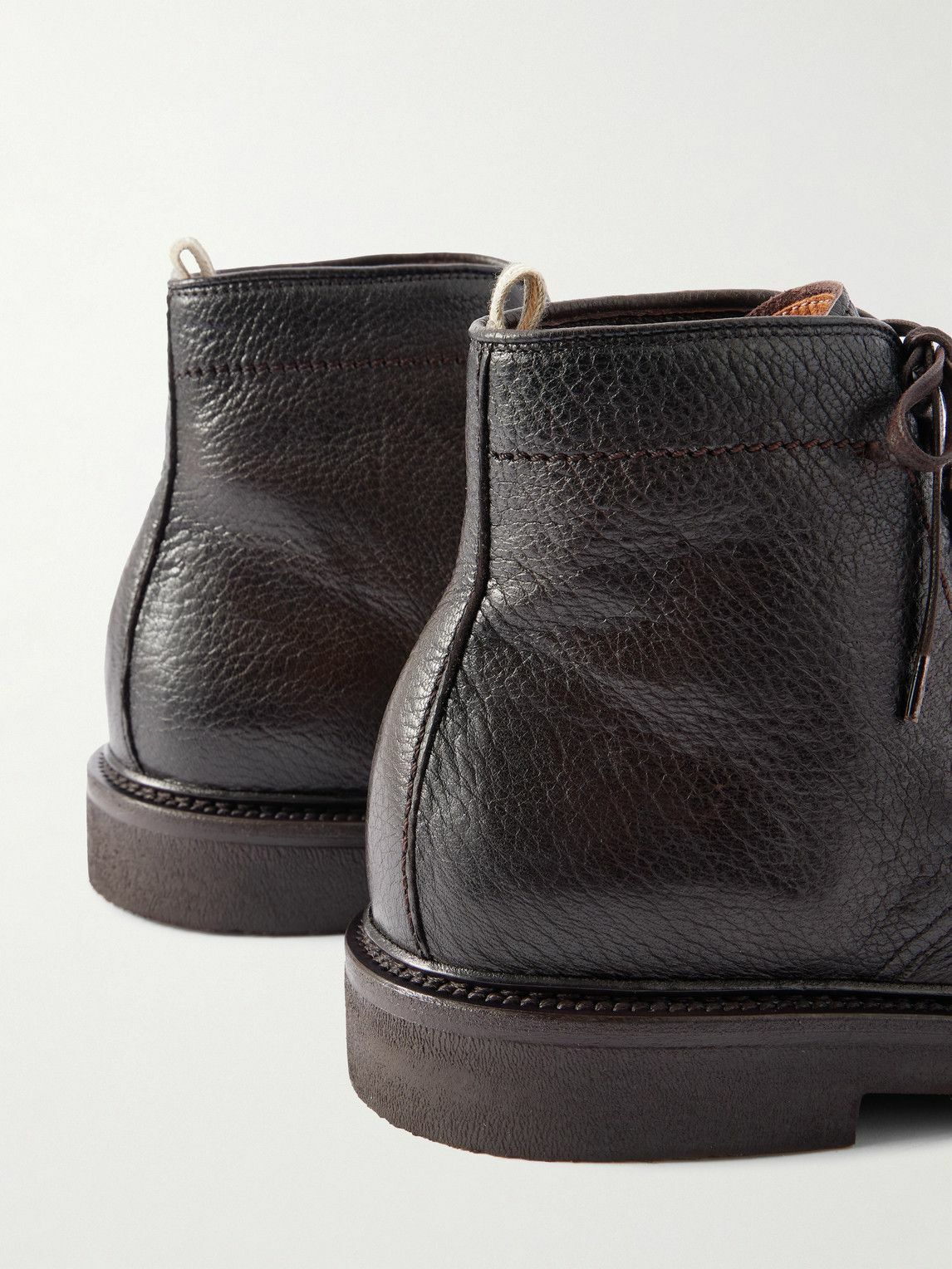 Officine Creative - Hopkins Flexi 203 Full-Grain Deerskin Boots - Brown ...