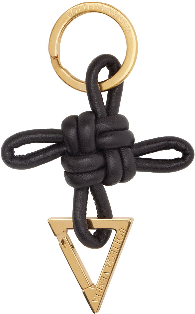 Bottega Veneta Black Triangle Key Ring Bottega Veneta