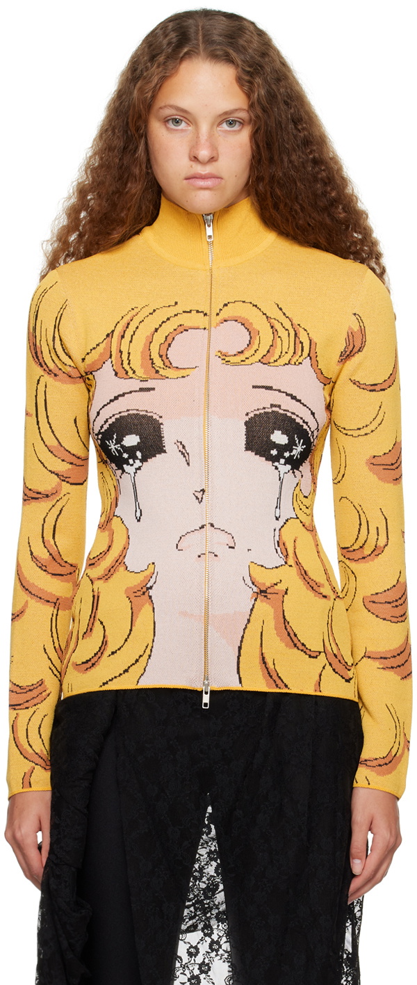 Pushbutton Yellow Crying Girl Jacket Pushbutton