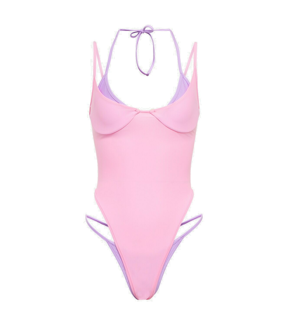 Same Double Layer one-piece swimsuit Same