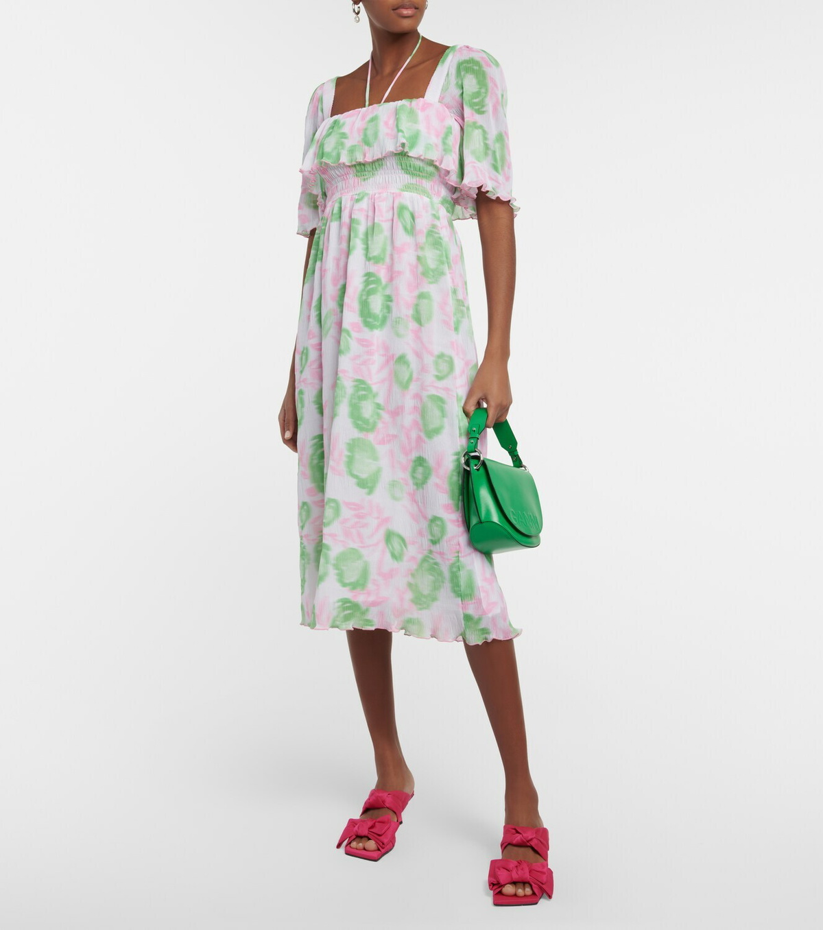 Ganni - Bow-trimmed mules GANNI