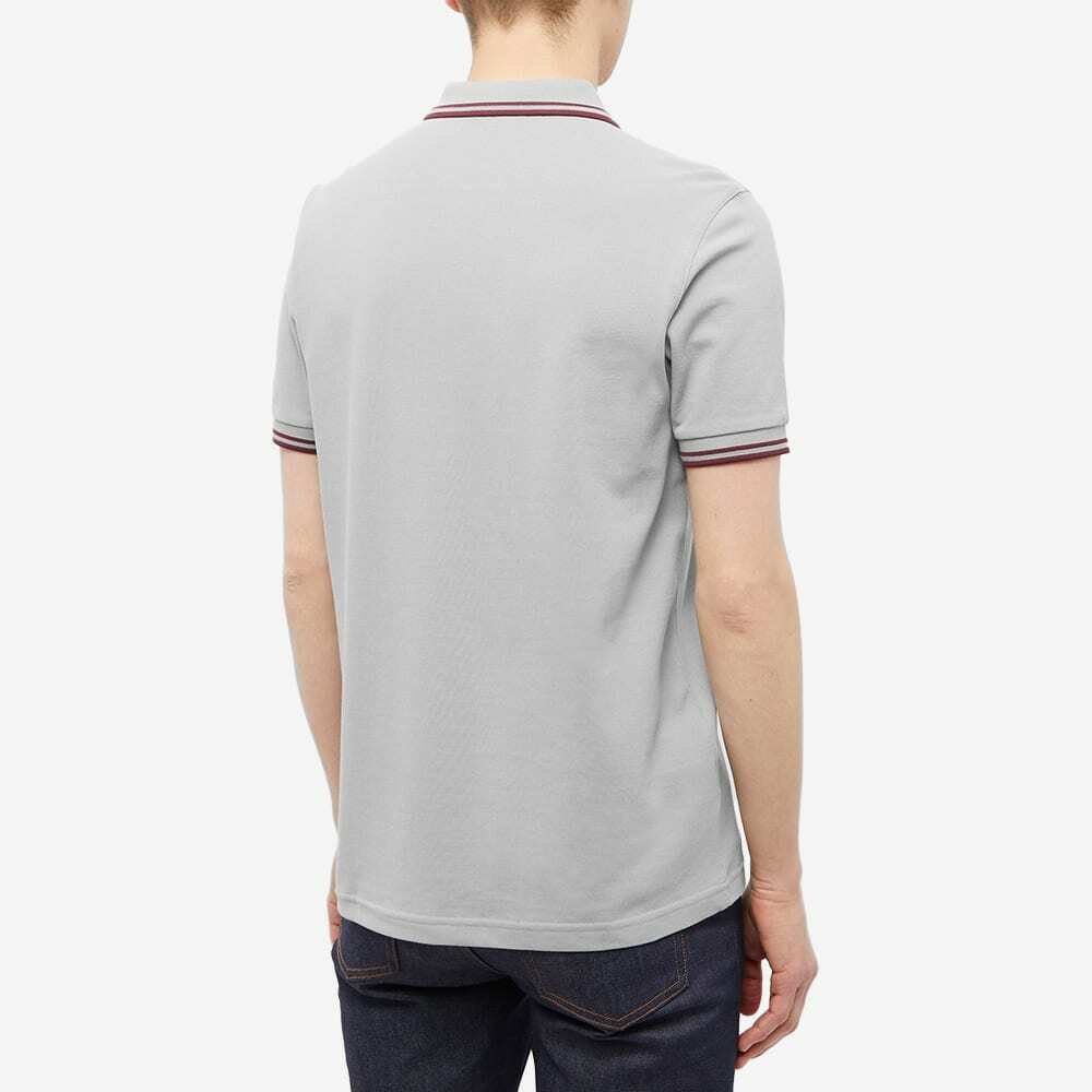 Fred Perry Men's Slim Fit Twin Tipped Polo Shirt in Limestone Fred Perry