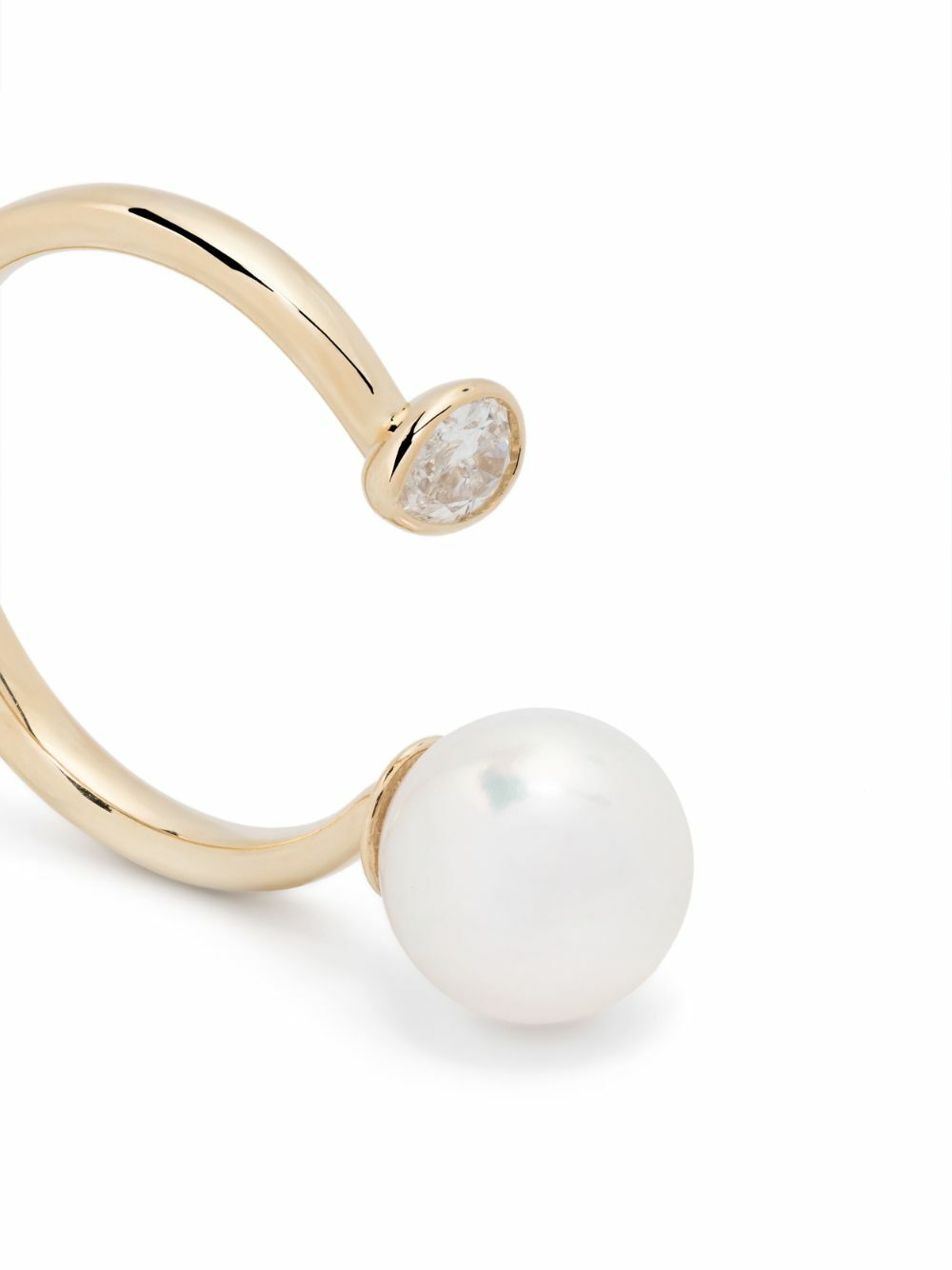Mizuki 14K Yellow Gold Sea Of Beauty Pearl And Diamond Ring Mizuki