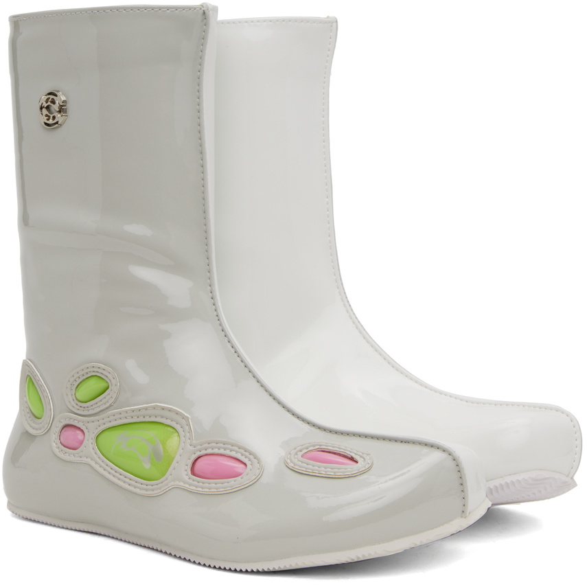 Rombaut SSENSE Exclusive Off-White Alien Barefoot Boots Rombaut