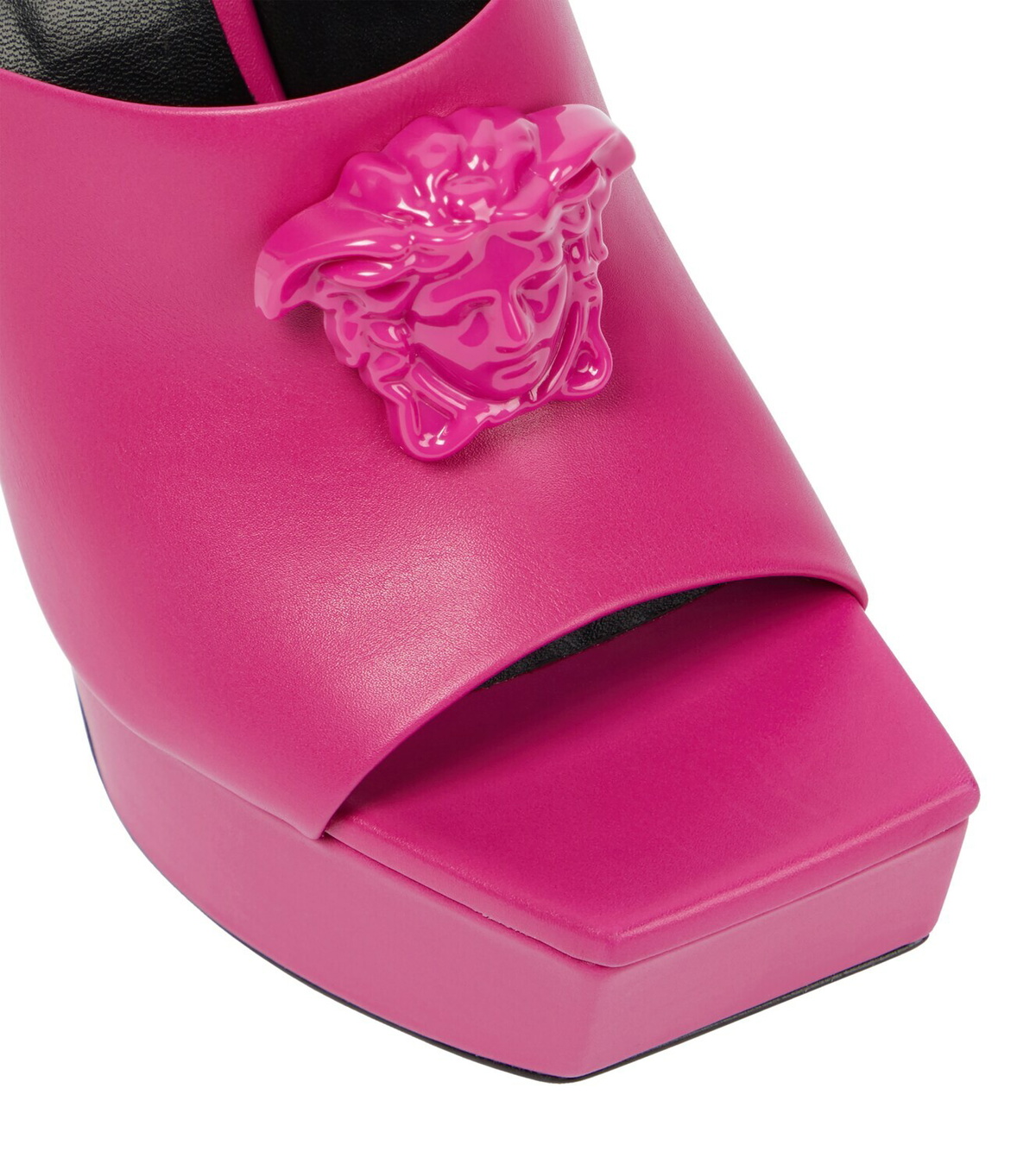 Versace La Medusa leather platform mules Versace