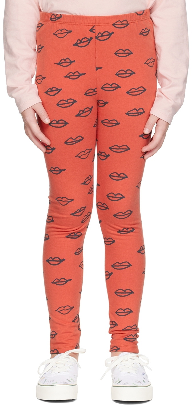 nadadelazos Kids Red Lips Leggings