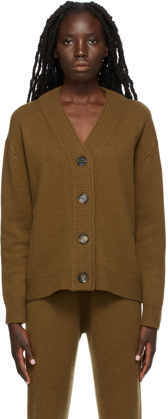 CO Tan Cashmere Cardigan CO