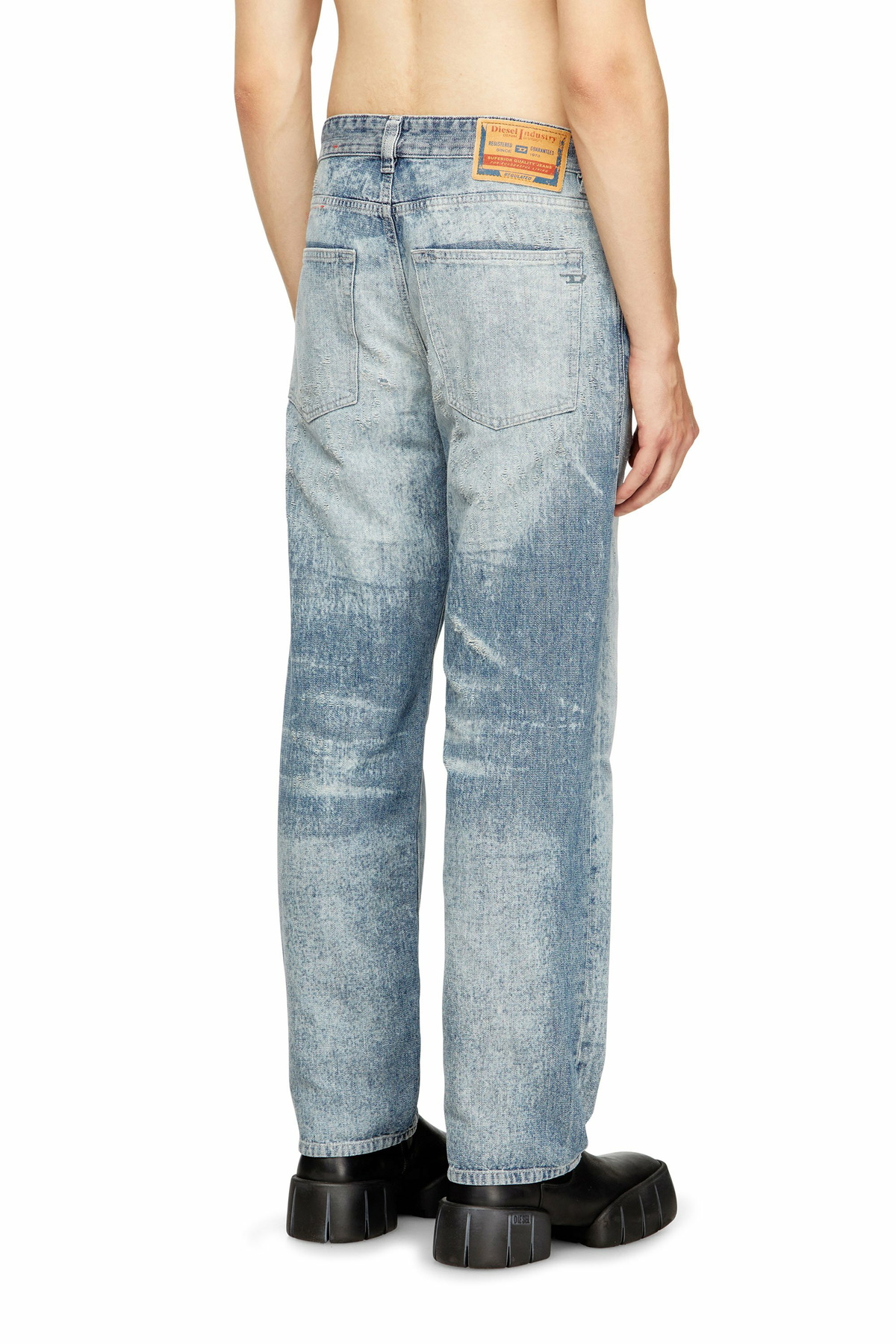Diesel Regular Jeans - 2024 D-Macs - Jeans Mens in Blue Diesel