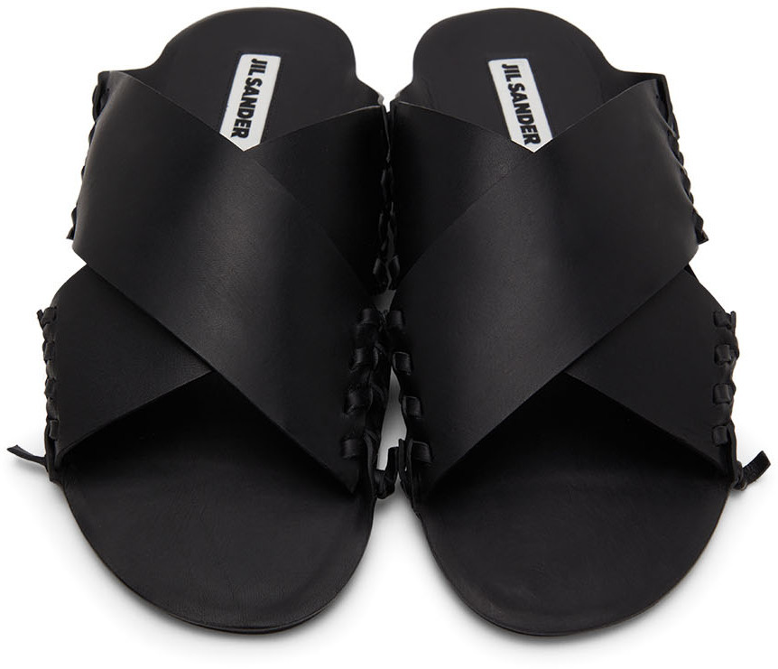 Jil Sander Black Tuscon Sandals Jil Sander