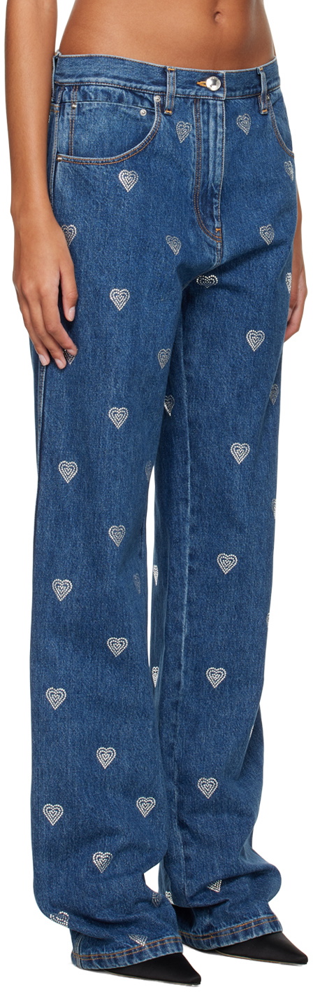 MACH & MACH Blue Heart Jeans MACH & MACH