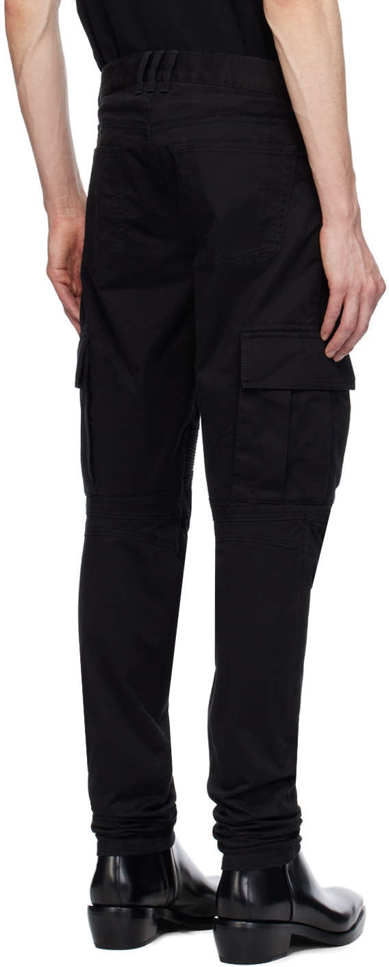 Balmain Black Zip Cargo Pants Balmain
