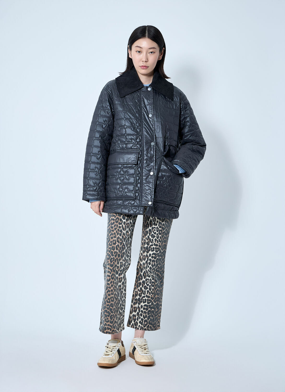 GANNI Shiny Quilted Jacket GANNI