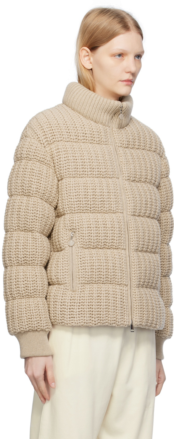 Moncler Beige Leiothrix Down Jacket Moncler