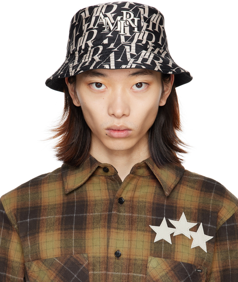 AMIRI Black Repeat Reversible Hat Amiri
