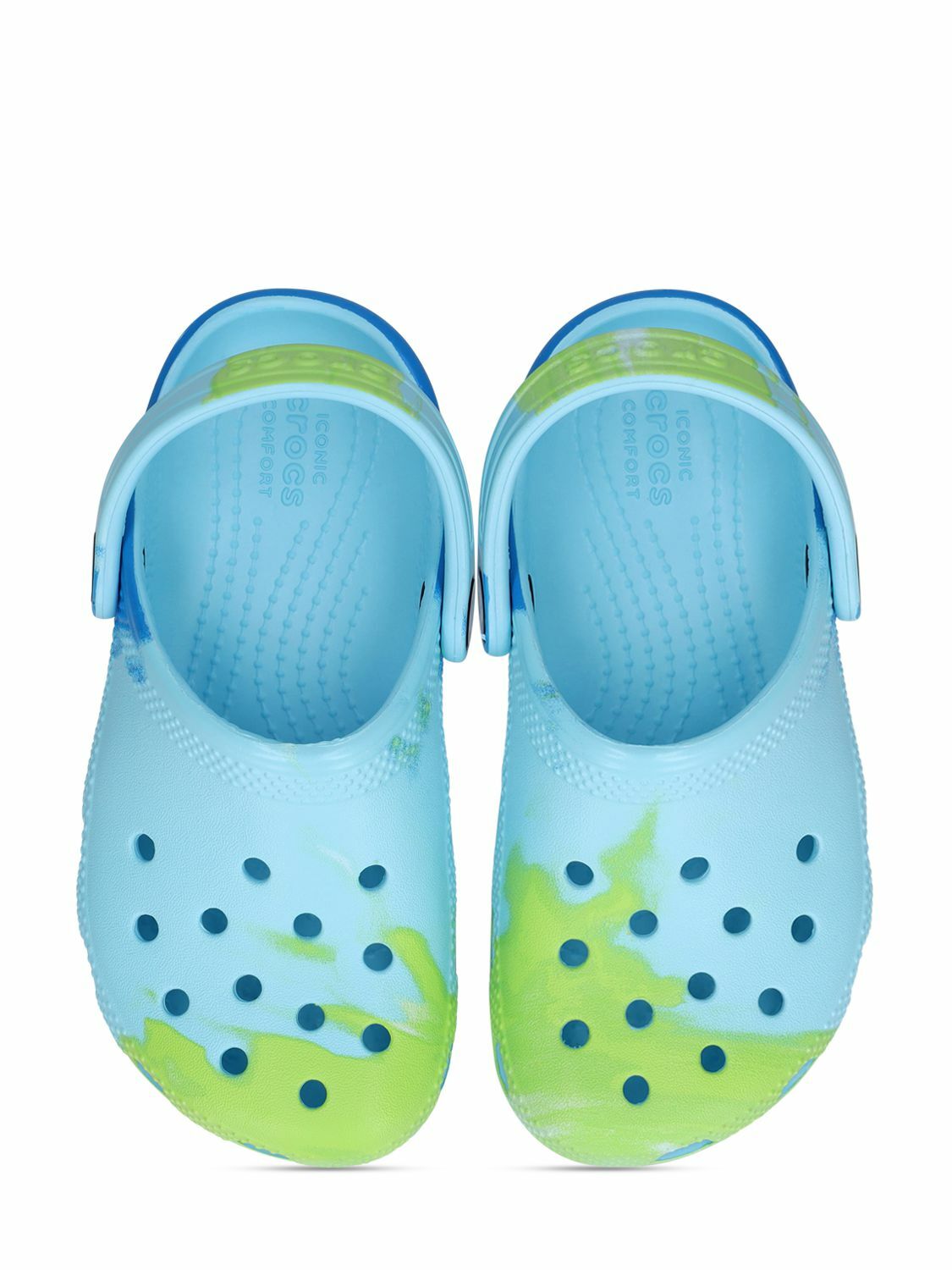 CROCS Tie Dye Print Rubber Crocs Crocs