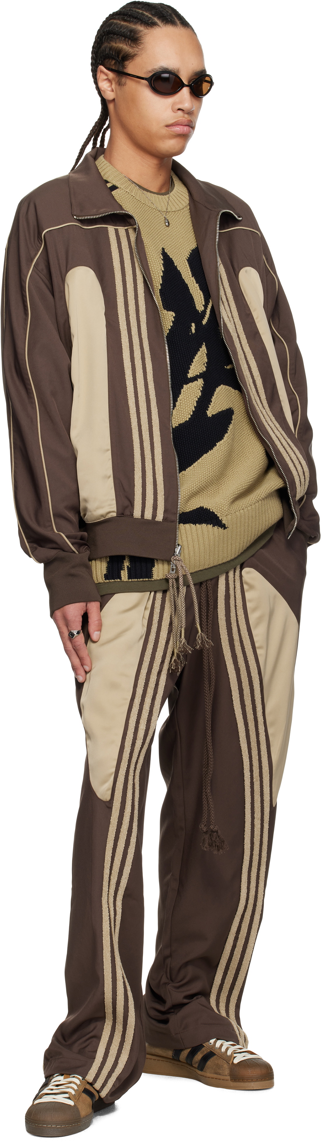 Song for the Mute Brown adidas Originals Edition 005 Woven Track Pants ...