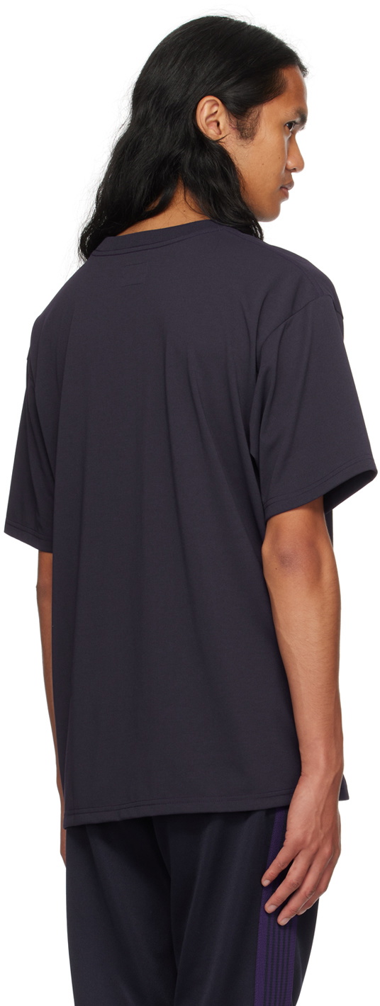 NEEDLES Purple Embroidered T-Shirt Needles