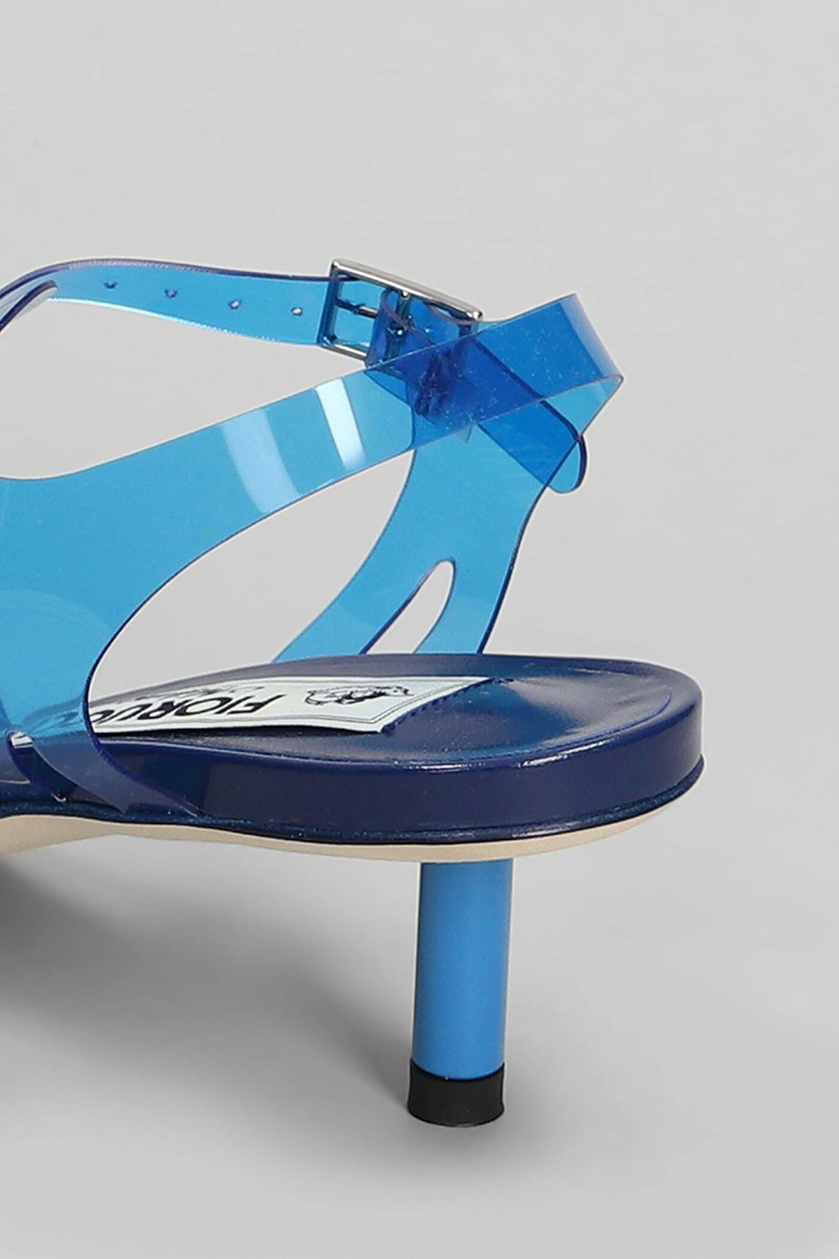 Fiorucci Jelly Kitten Heels Sandals In Blue Pvc Fiorucci