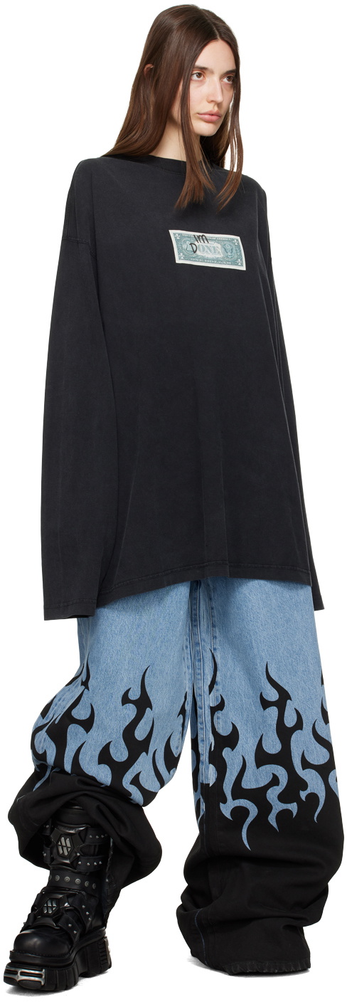 VETEMENTS Blue Graphic Jeans Vetements