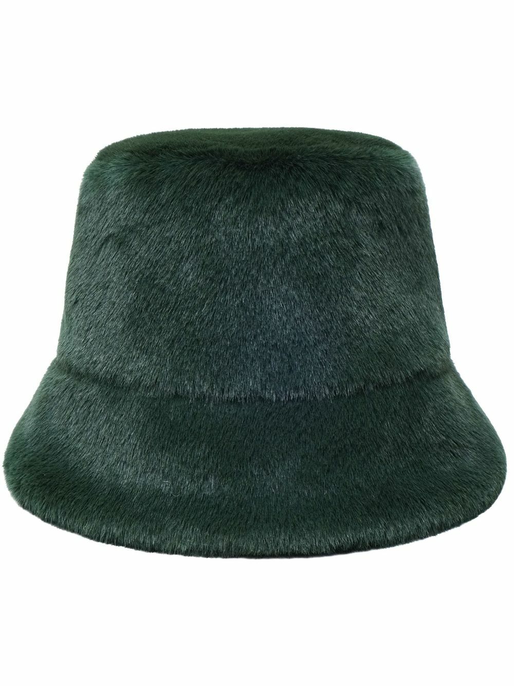 Ruslan Baginskiy Green Faux Fur Bucket Hat Ruslan Baginskiy