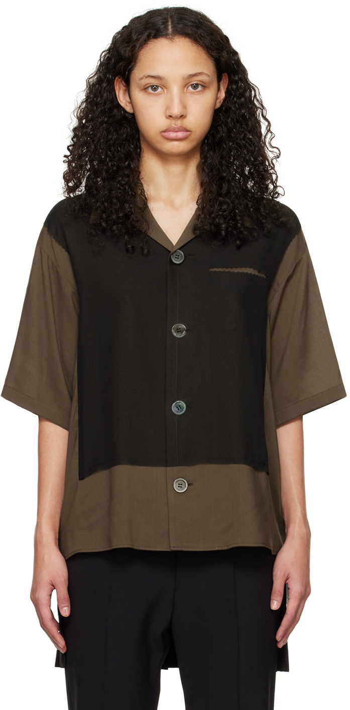 UNDERCOVER Black & Khaki Layered Shirt Undercover
