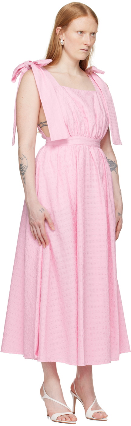 MSGM Pink Bow Maxi Dress MSGM