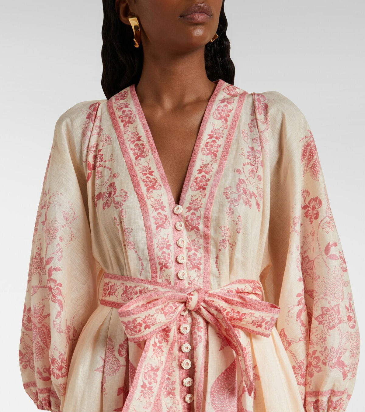 Zimmermann Lucky floral linen minidress Zimmermann