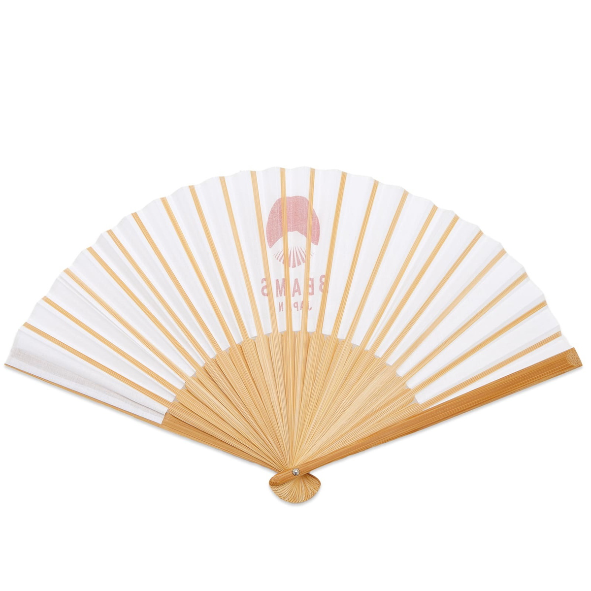 BEAMS JAPAN Folding Fan in White BEAMS JAPAN
