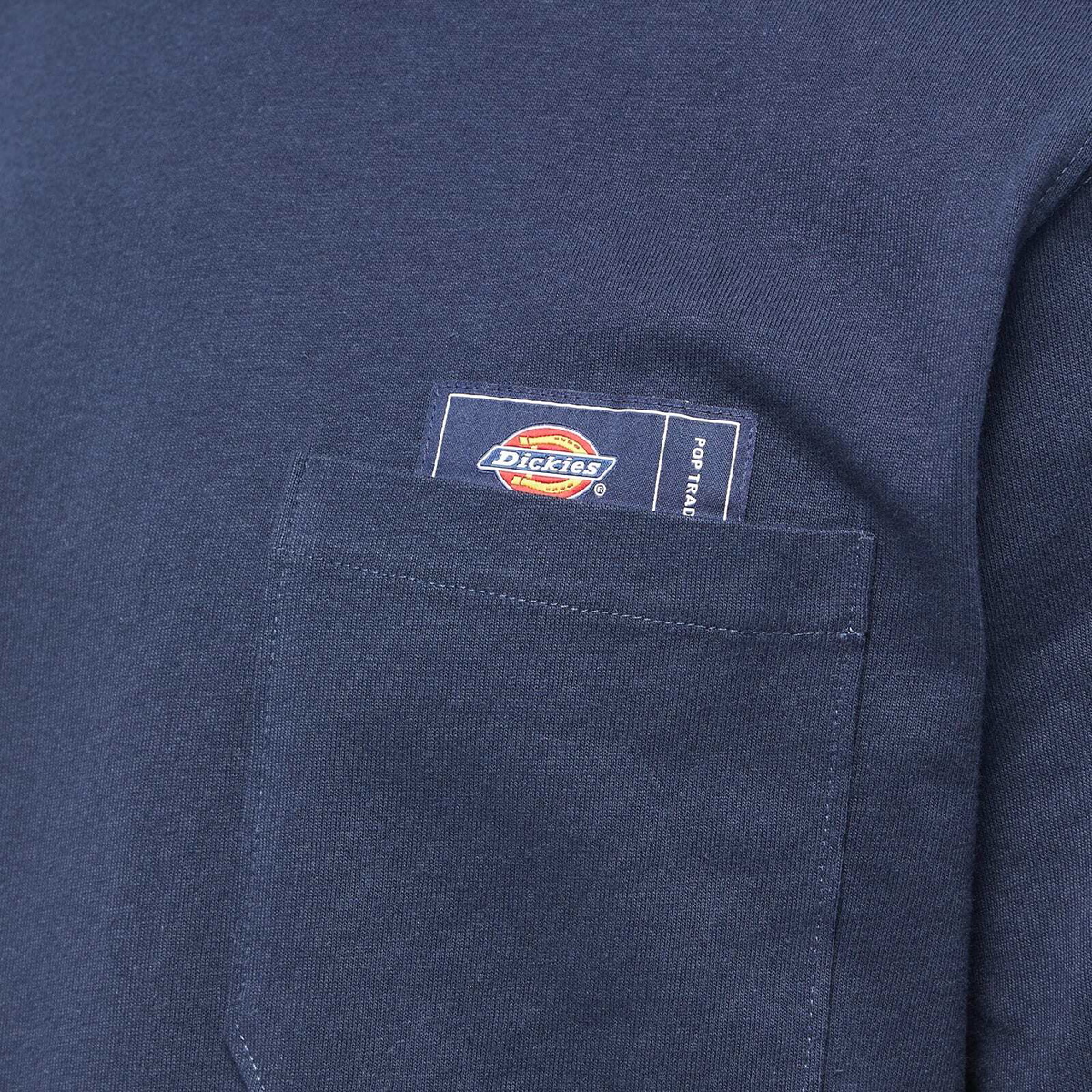 Dickies x POP Trading Company Pocket T-Shirt in Navy Blue Dickies Construct